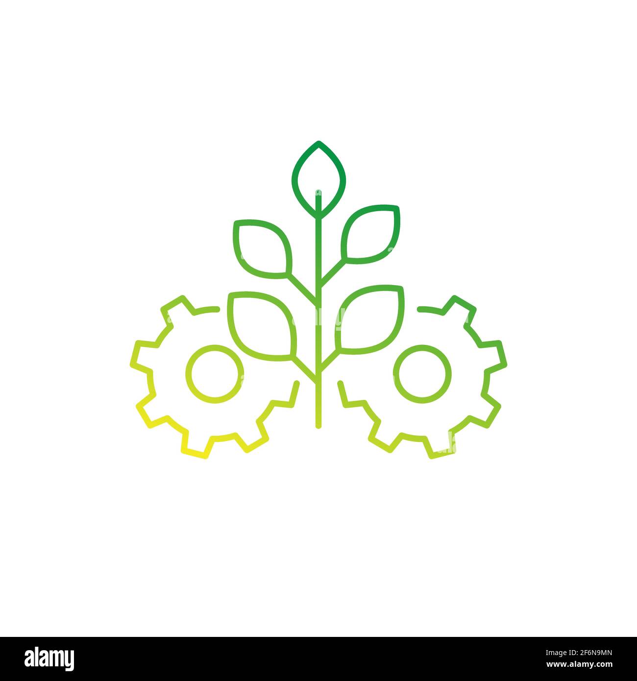 green technology and innovations icon, line vector Stock Vector Image ...