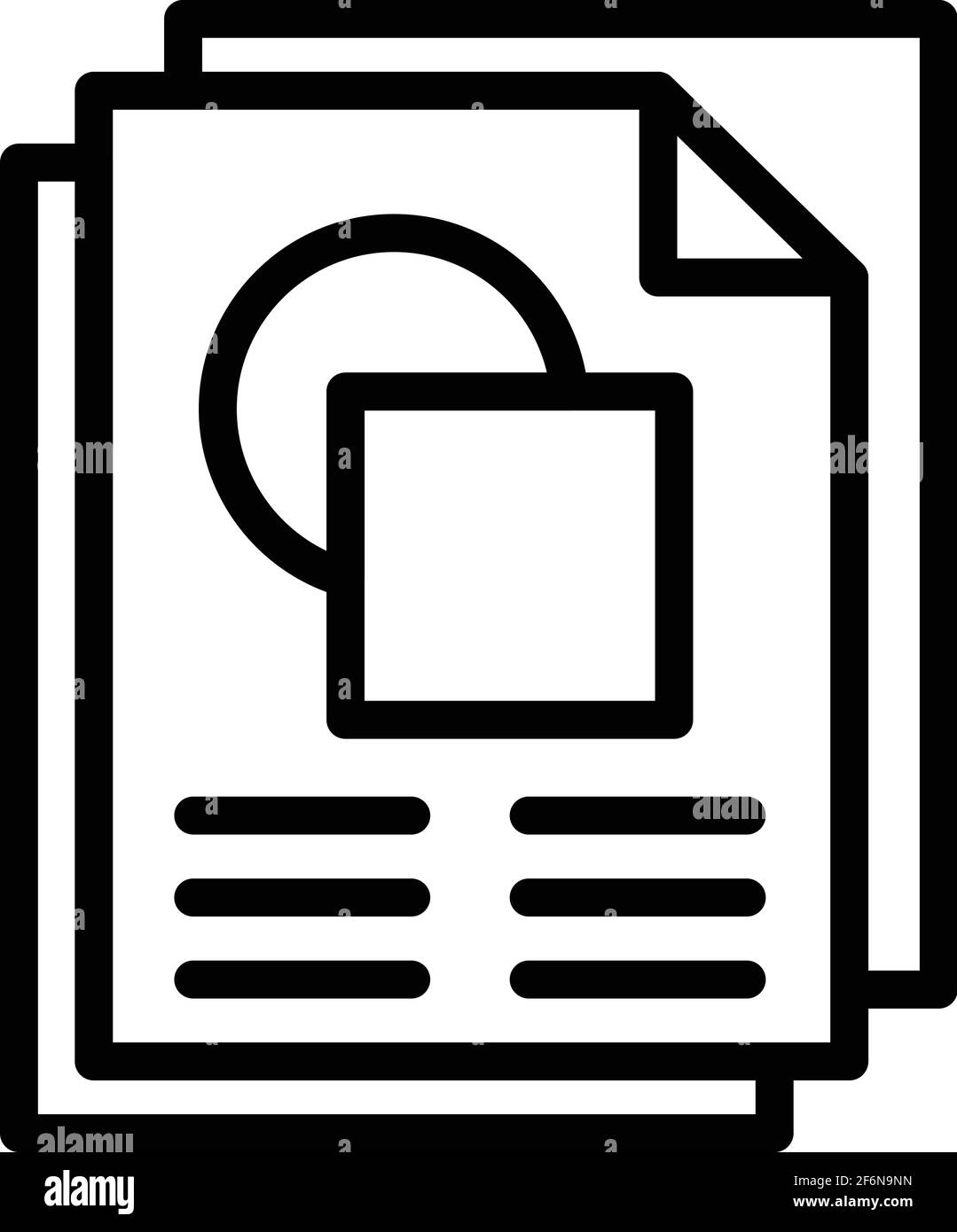 Manual doc information icon. Outline manual doc information vector icon ...