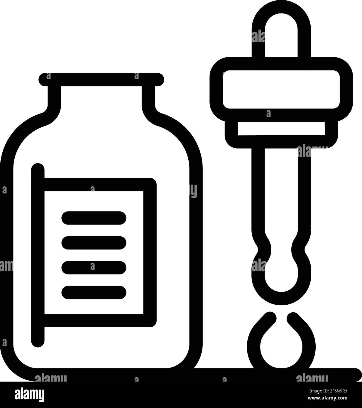 Liquid vitamin icon. Outline liquid vitamin vector icon for web design ...