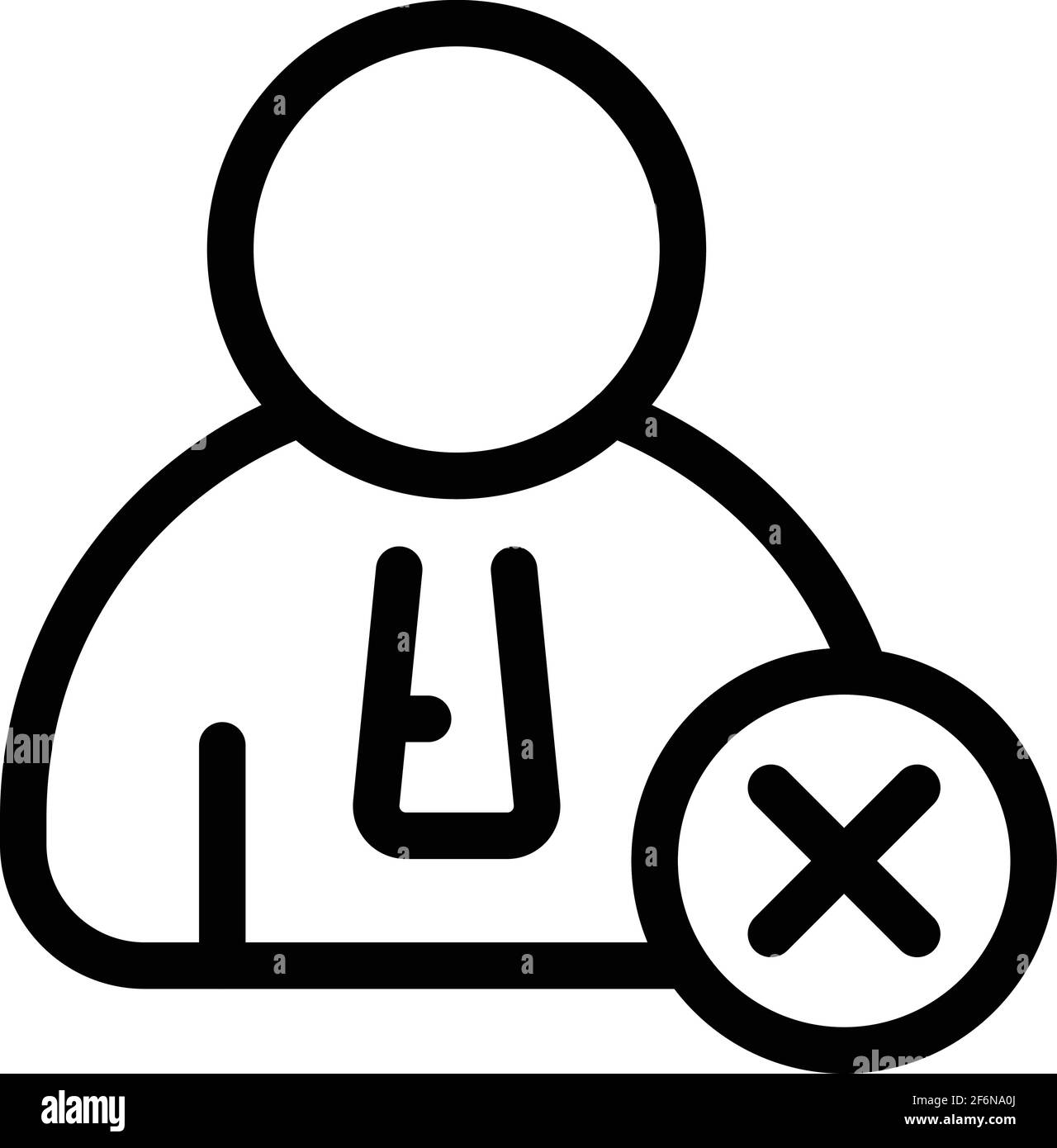 Business profile icon. Outline business profile vector icon for web ...