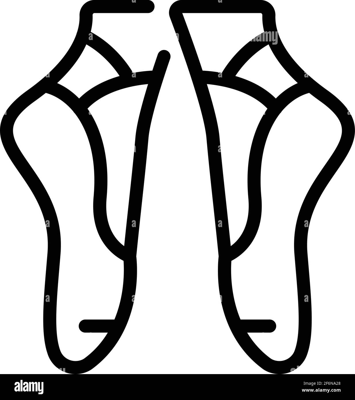 Ballet equipment icon. Outline ballet equipment vector icon for web ...