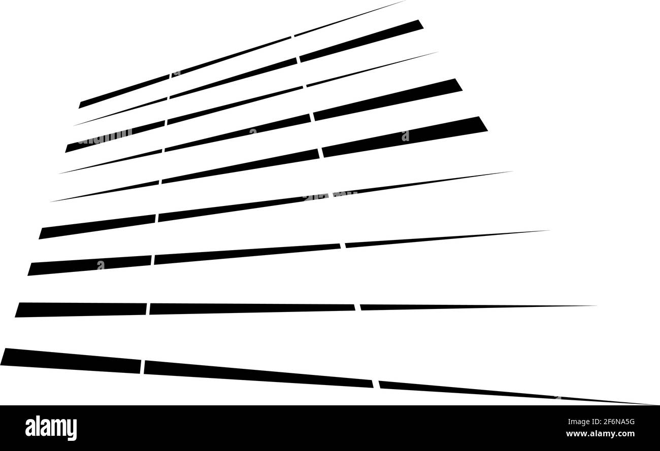 Dynamic dashed lines, stripes. 3D Lines in perspective with gaps ...
