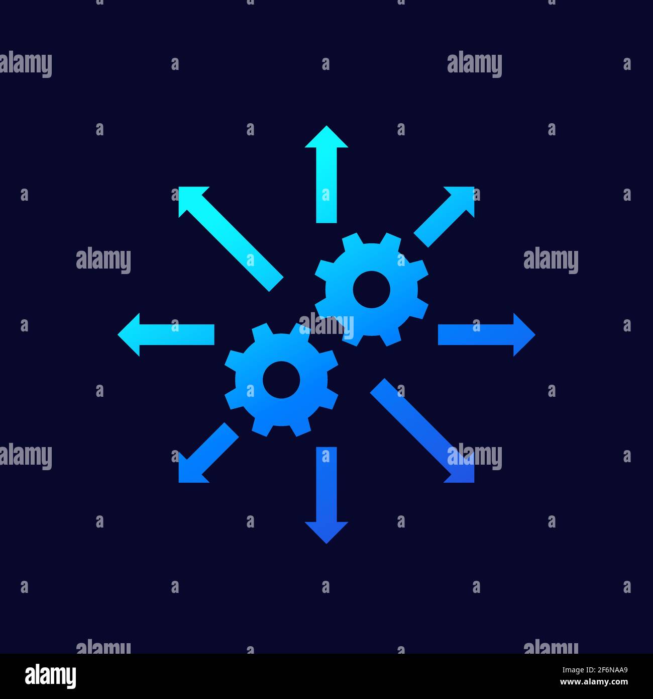 automation and integration icon, vector Stock Vector Image & Art - Alamy