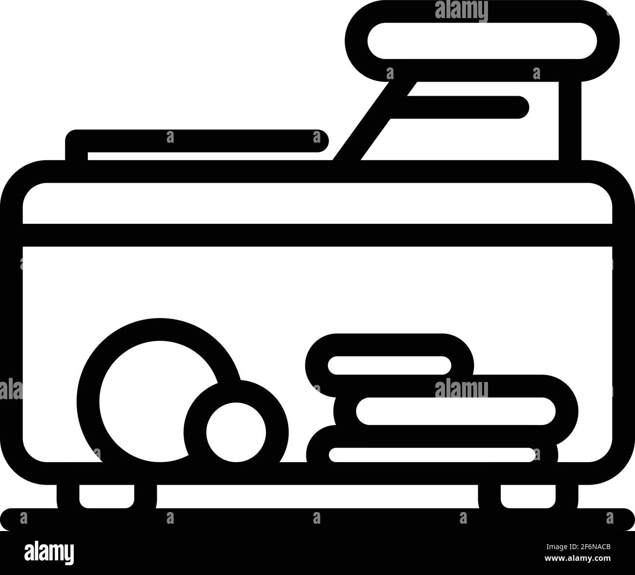 Vegetable cutter tool icon. Outline vegetable cutter tool vector icon ...