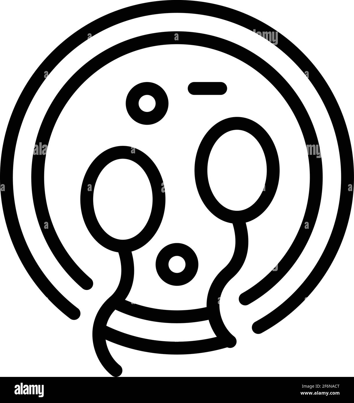 Virus cells icon. Outline virus cells vector icon for web design ...