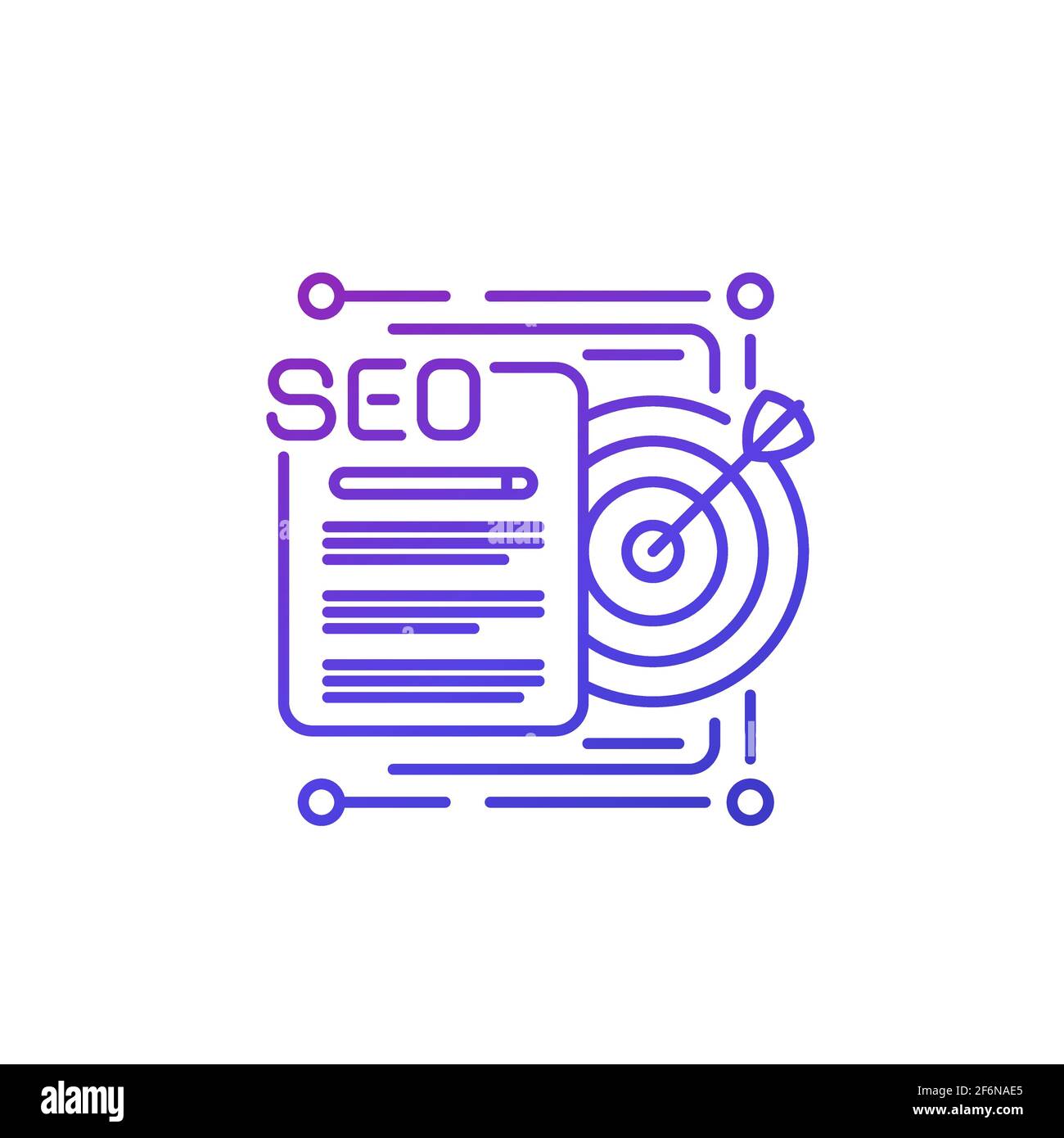 Ranking target icon outline Cut Out Stock Images & Pictures - Alamy