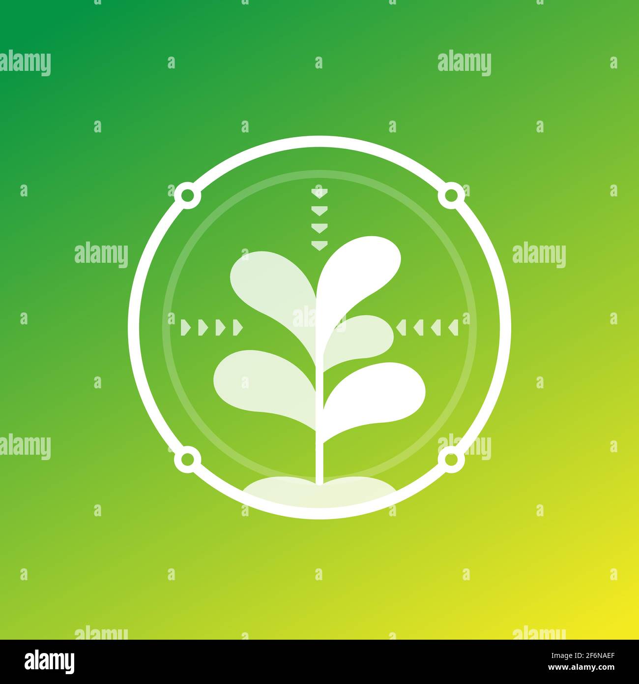Smart farming and agriculture technology icon Stock Vector Image & Art ...