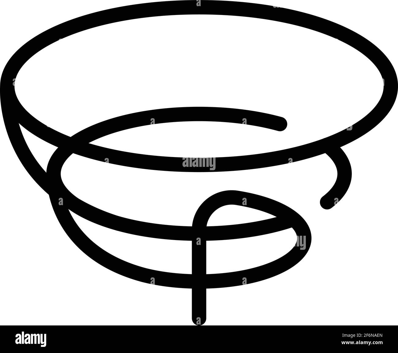 Rope lasso icon. Outline rope lasso vector icon for web design isolated ...