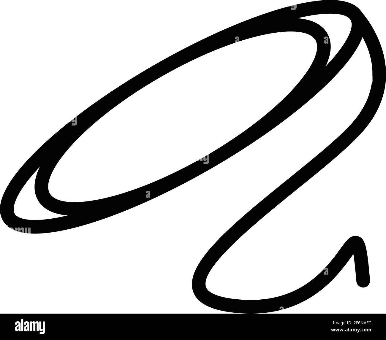 Twisted lasso icon. Outline twisted lasso vector icon for web design ...