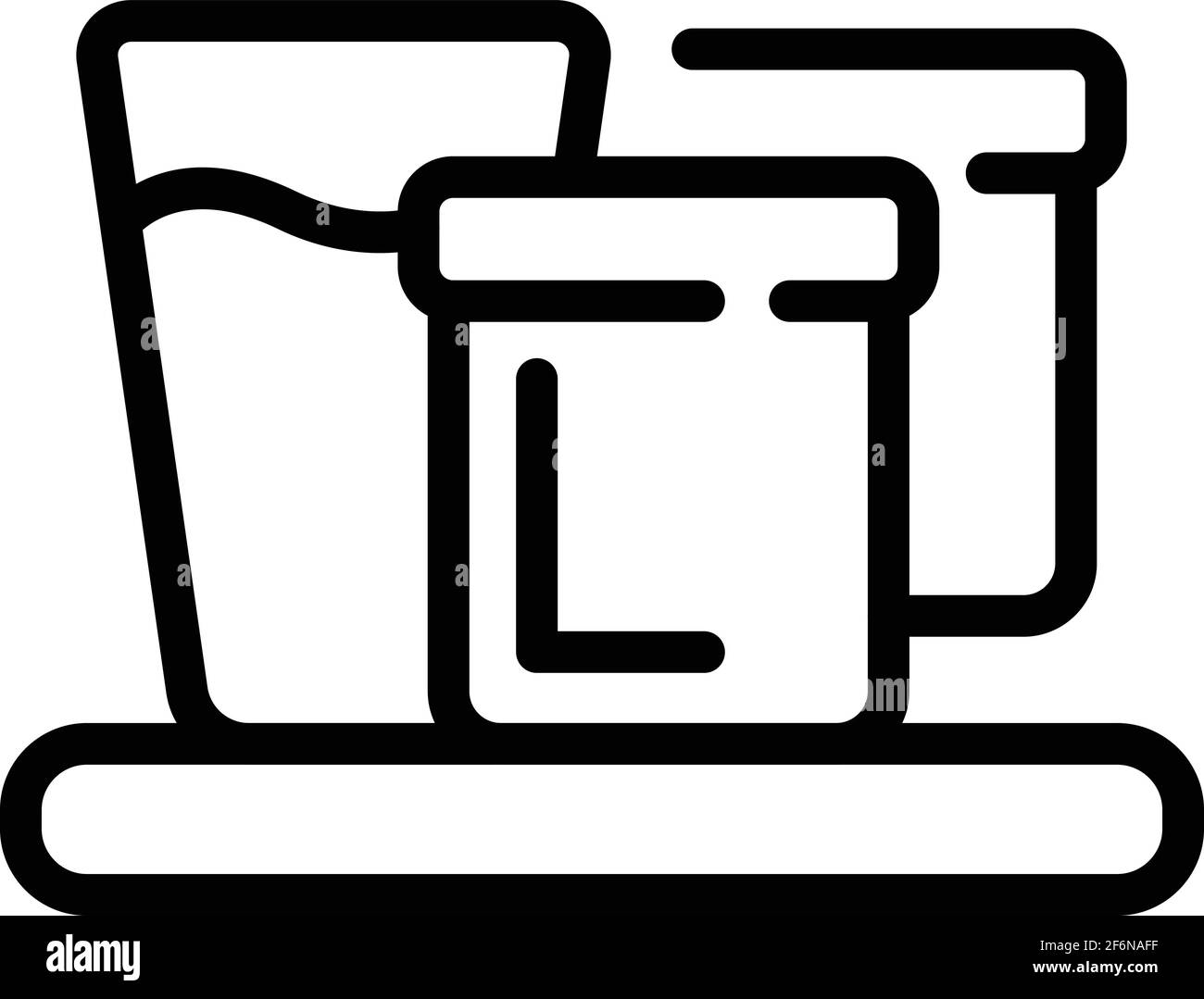 School breakfast icon. Outline school breakfast vector icon for web ...