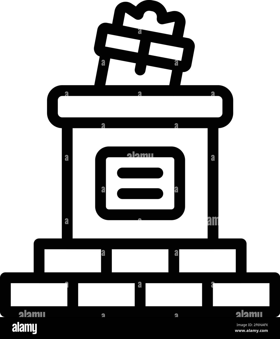 Chimney icon. Outline Chimney vector icon for web design isolated on ...