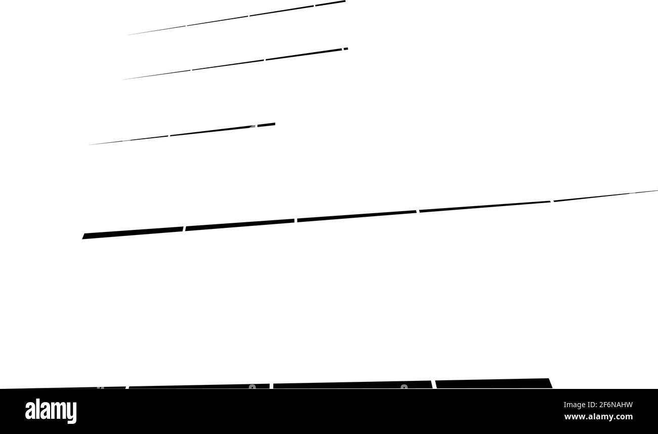 Dynamic dashed lines, stripes. 3D Lines in perspective with gaps ...