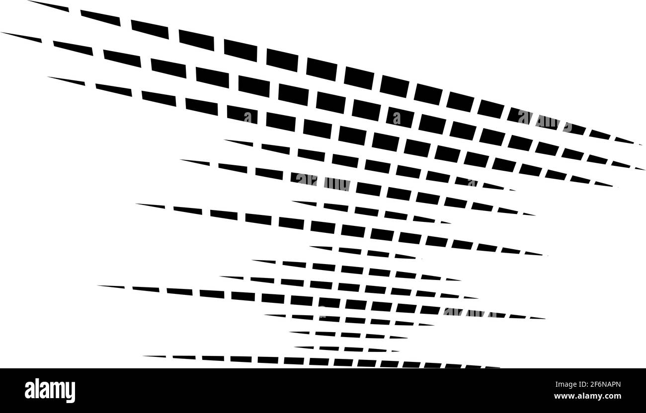 Dynamic dashed lines, stripes. 3D Lines in perspective with gaps ...