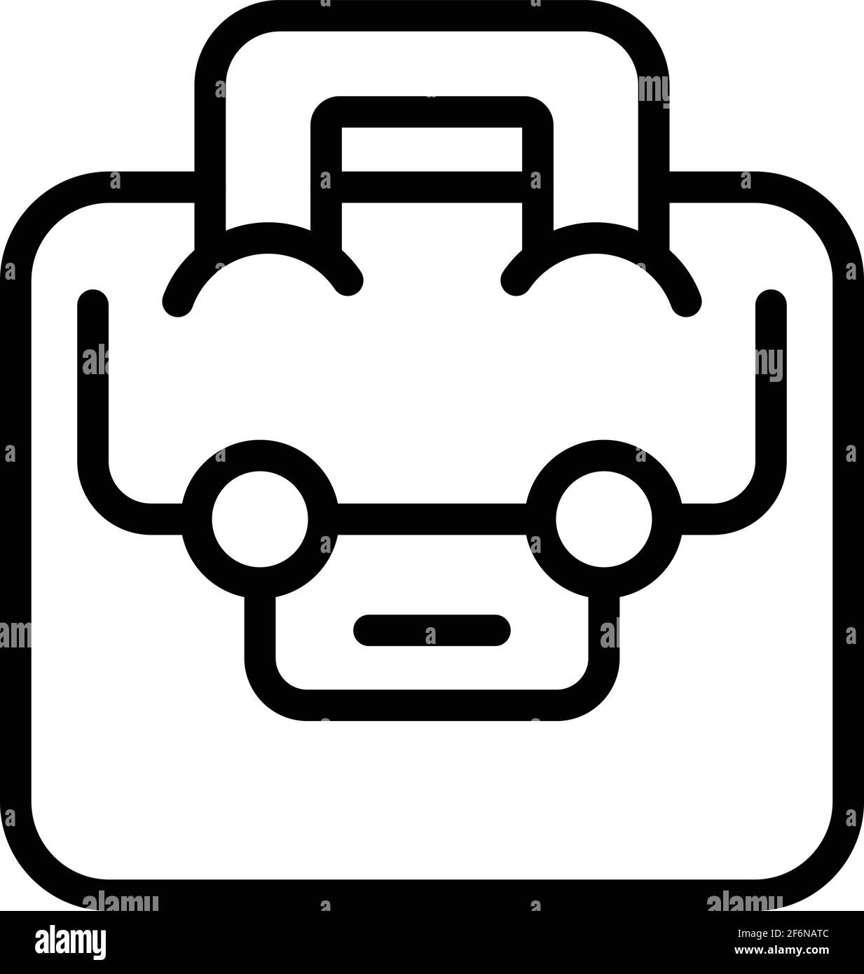 Student bag icon. Outline student bag vector icon for web design ...