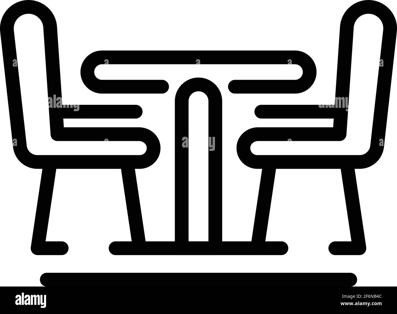 Lounge table icon. Outline lounge table vector icon for web design ...