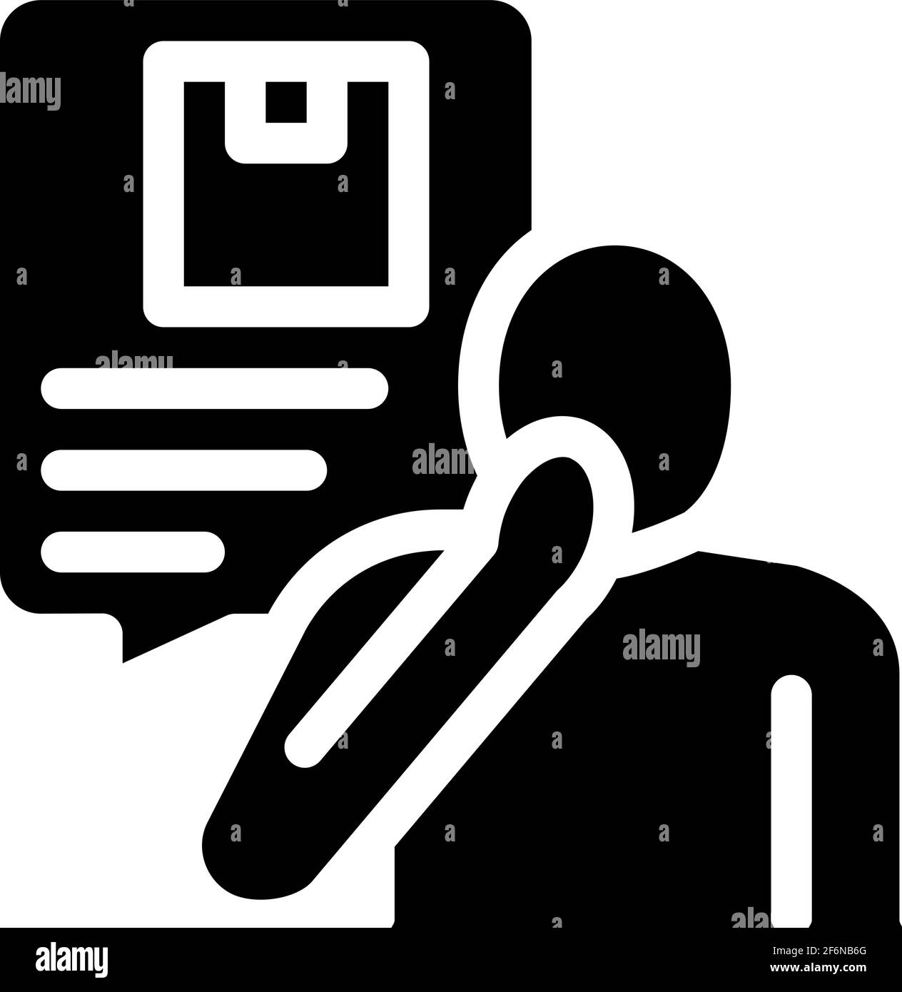 courtesy company employee icon vector glyph illustration Stock Vector ...