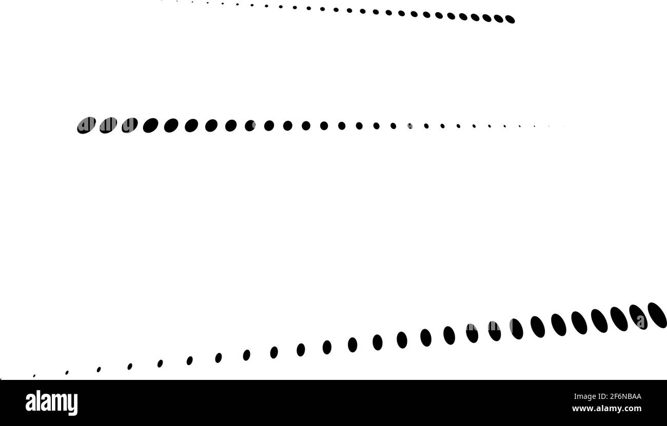 3D dots. circles geometric arrangement in perspective. Vanishing ...