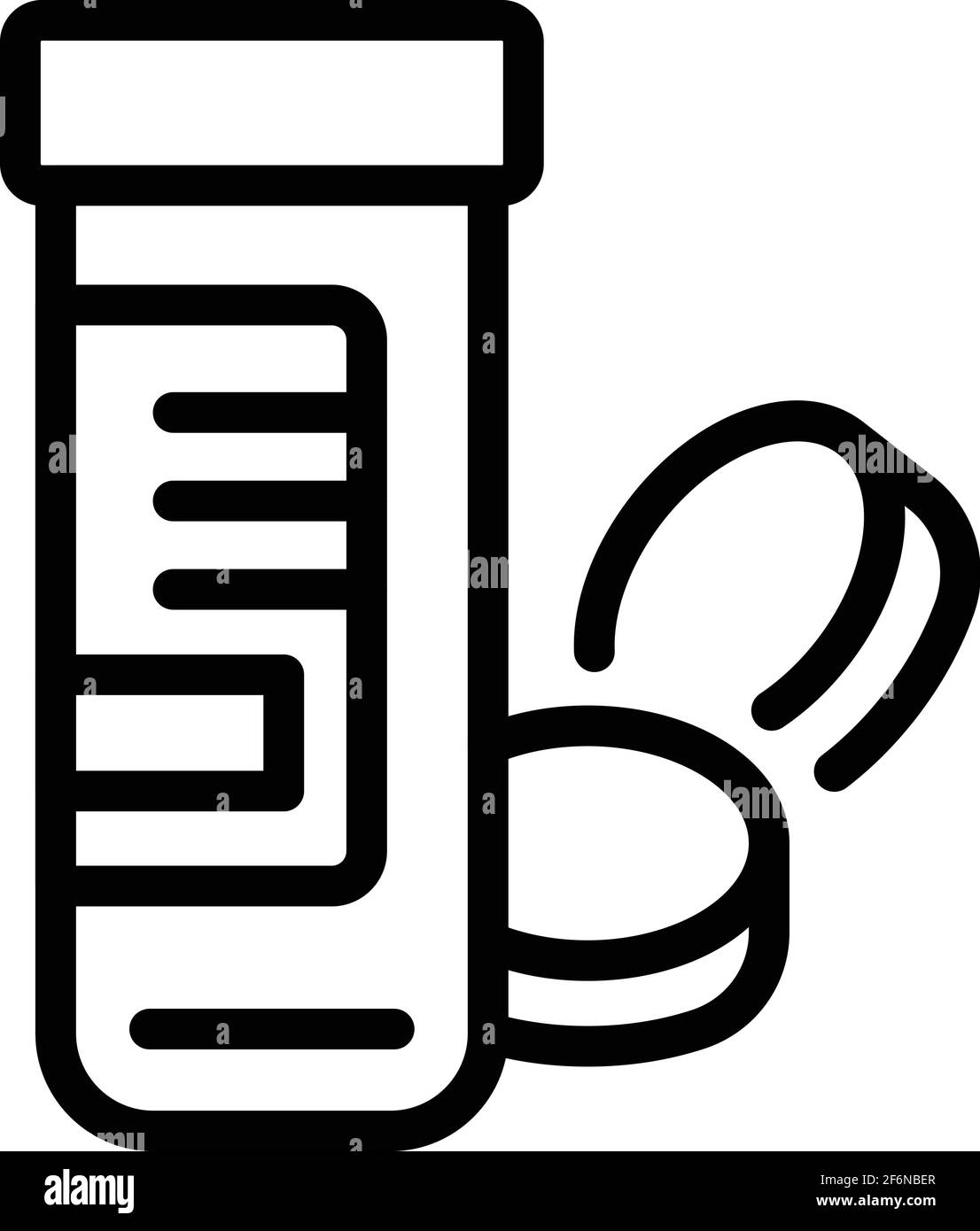 Effervescent tablets icon. Outline effervescent tablets vector icon for ...