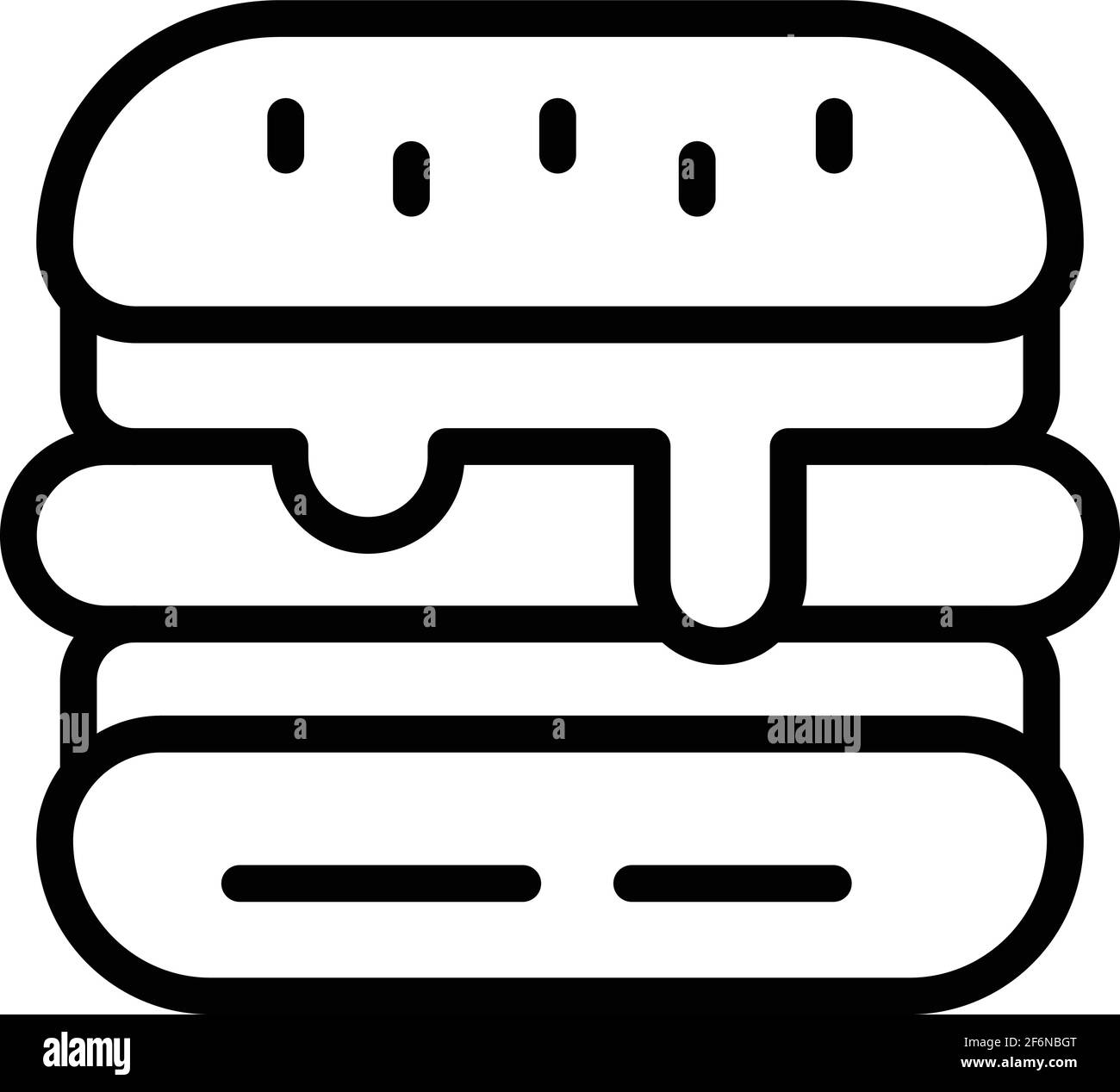 Hamburger icon. Outline hamburger vector icon for web design isolated ...