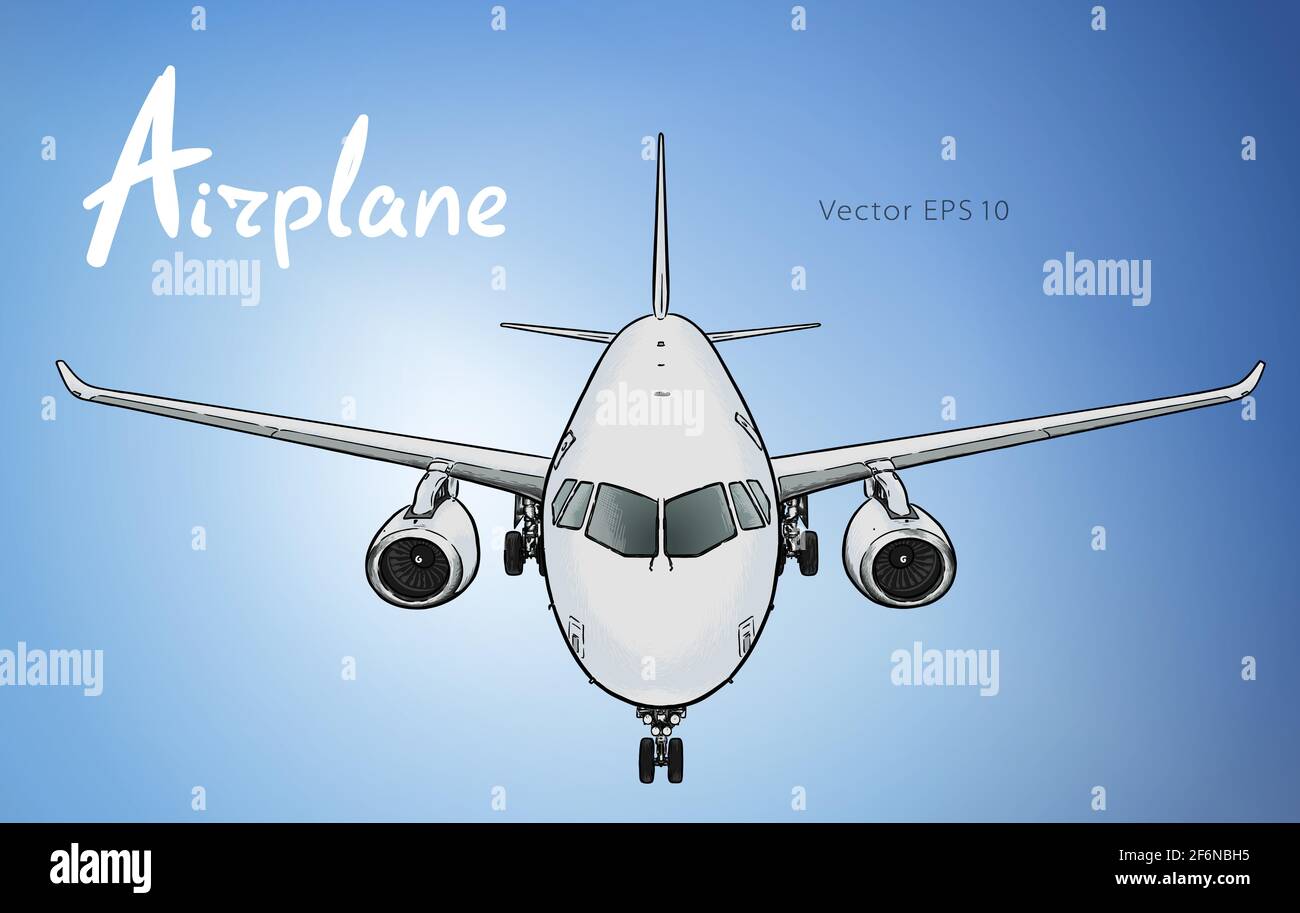 Vector illustration in style of technical drawing of modern russian ...