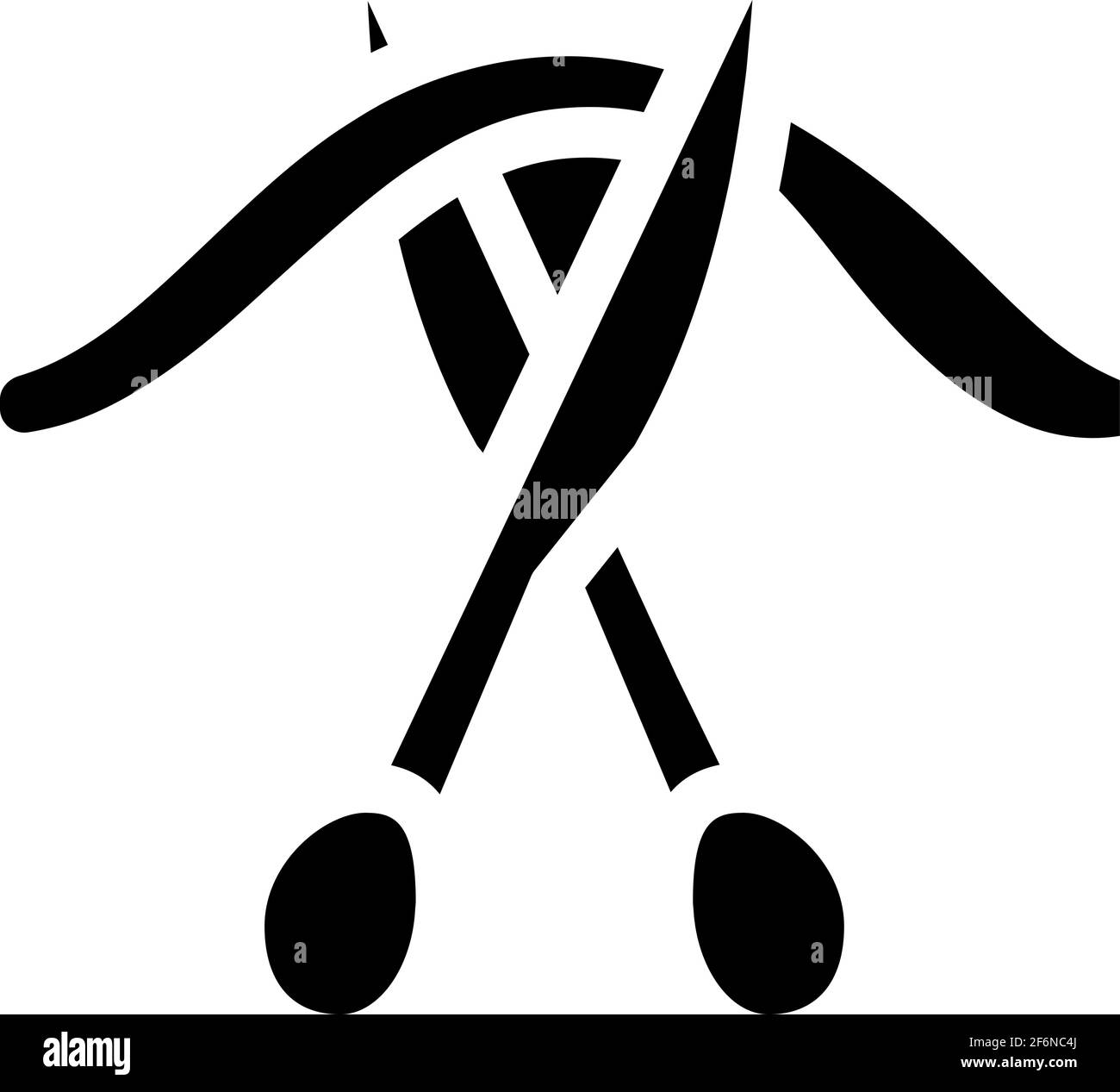 cutting umbilical cord icon vector glyph illustration Stock Vector ...