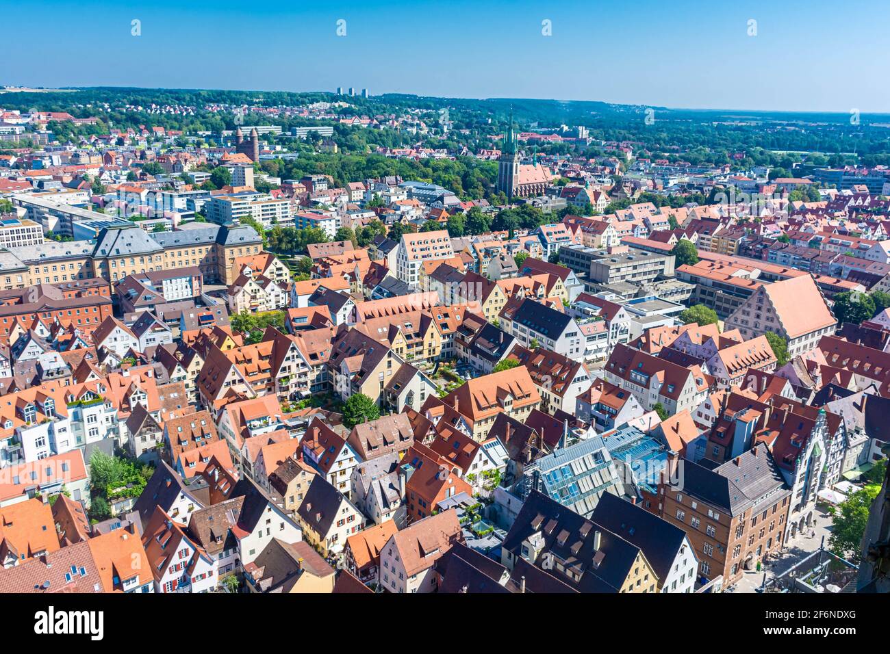Ulm cathedral aerial hi-res stock photography and images - Alamy