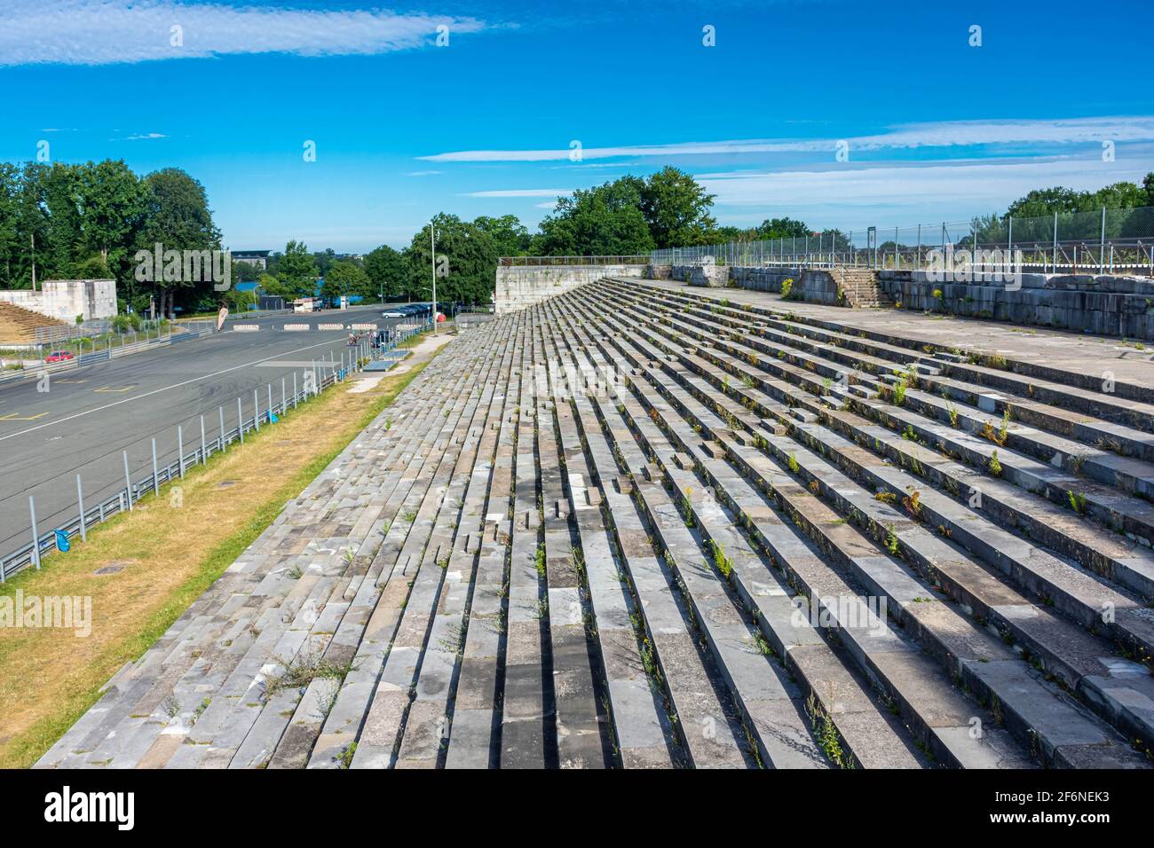 NUREMBERG, GERMANY, 28 JULY 2020: Remains of the Zeppelinfeld ...