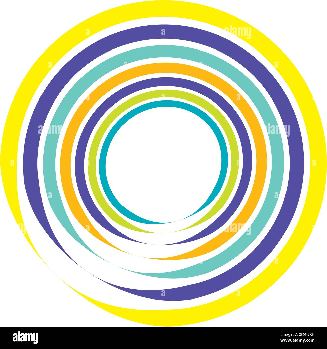 Radial, concentric circles, rings. Spiral, swirl, twirl element. Volute ...