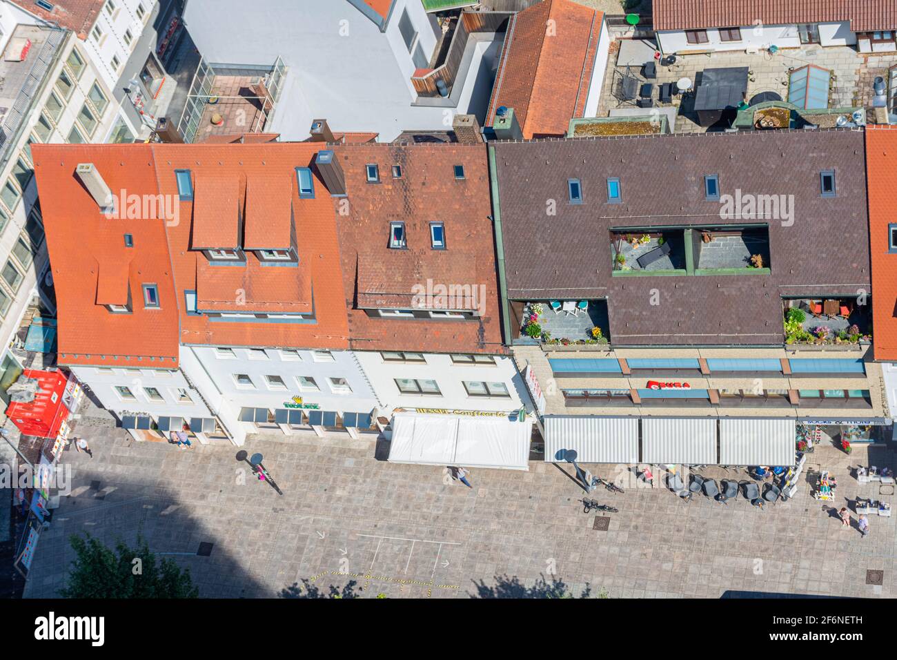 ULM, GERMANY, 7 AUGUST 2020: aerial view of Ulm downtown Stock Photo ...
