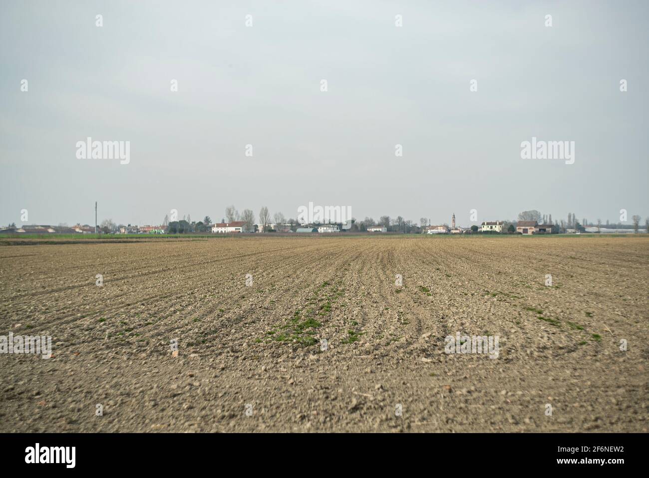Landscape of Field ready for sowing the crop Stock Photo - Alamy