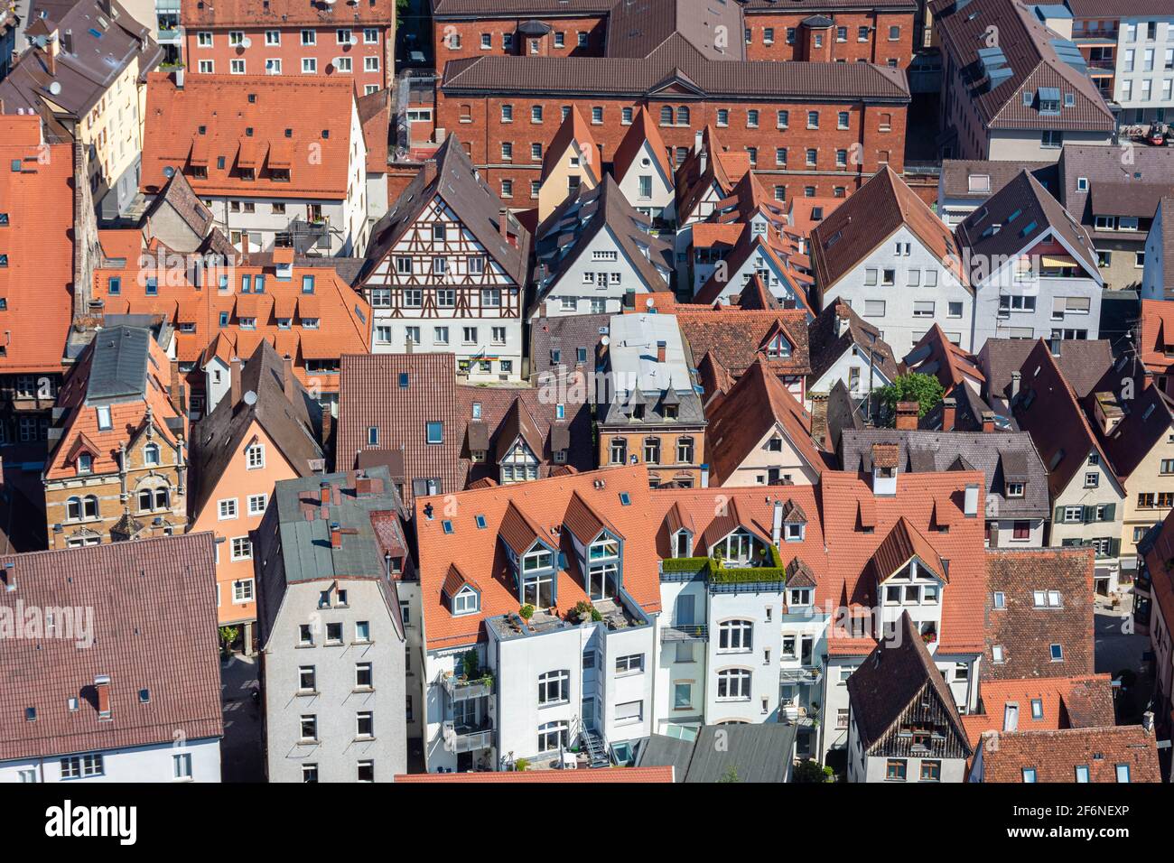 ULM, GERMANY, 7 AUGUST 2020: aerial view of Ulm downtown Stock Photo ...