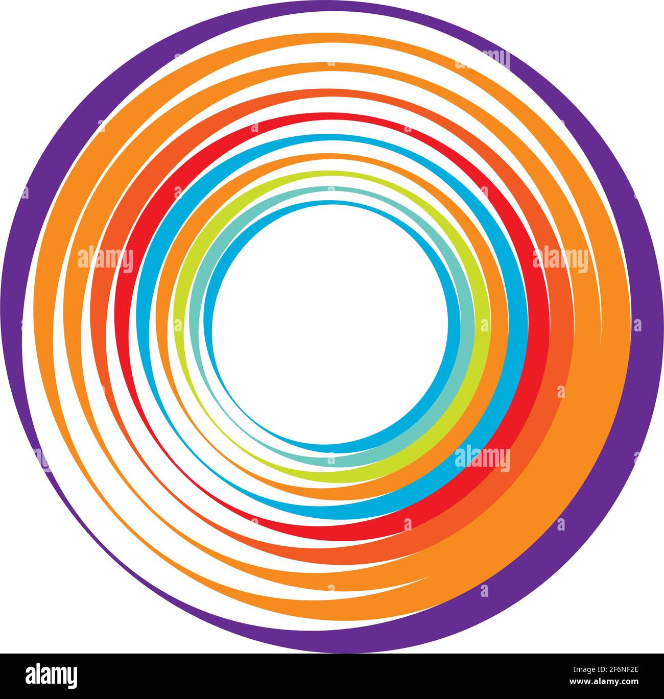 Radial, concentric circles, rings. Spiral, swirl, twirl element. Volute ...
