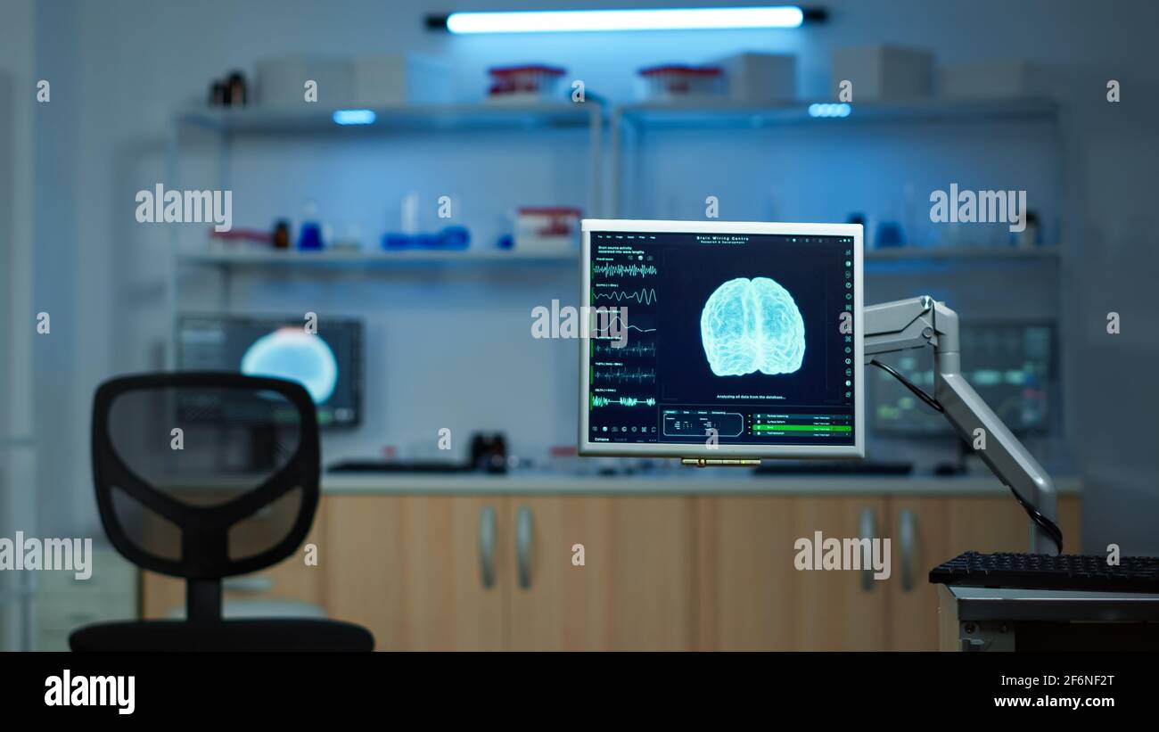 Neurology medical clinic with nobody in it modernly equipped prepared ...