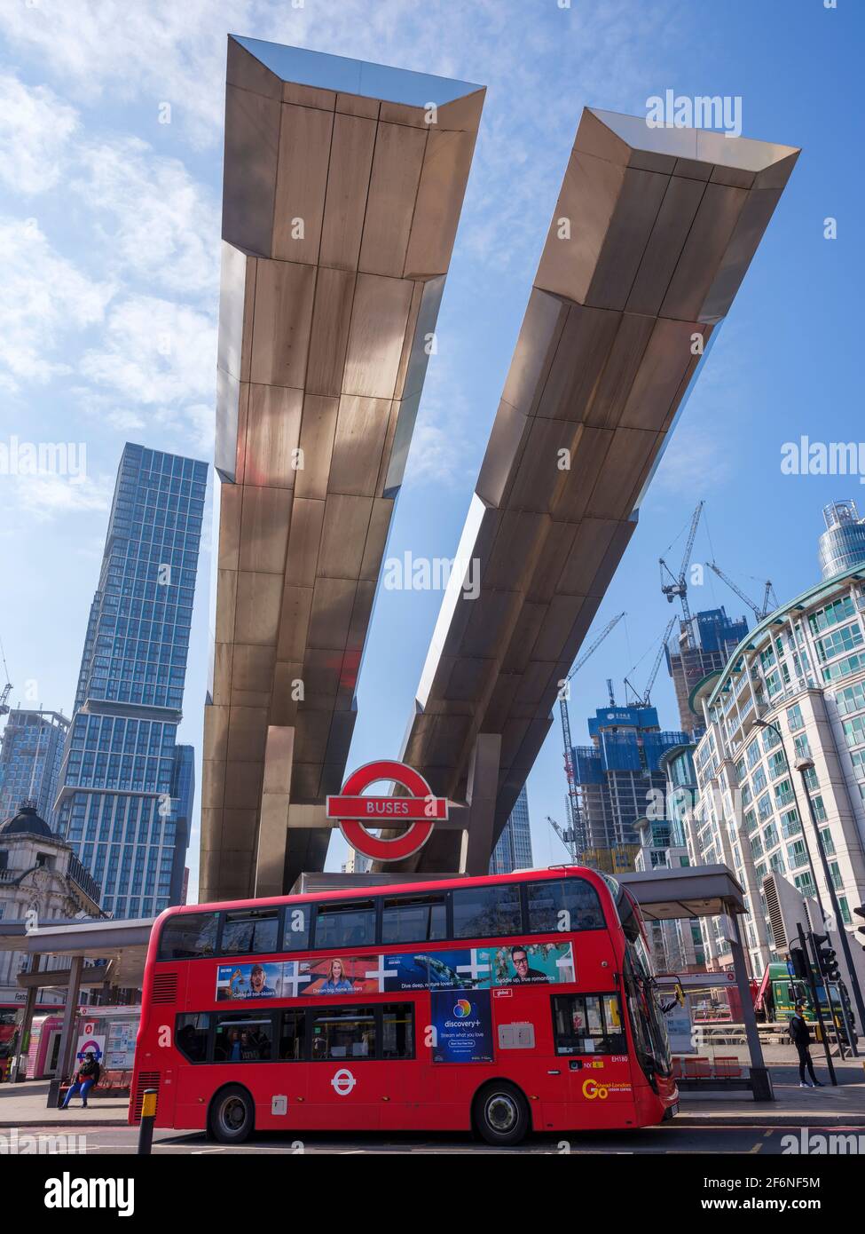 Vauxhall Bus Station, Vauxhall Cross, operated by London Buses and is ...