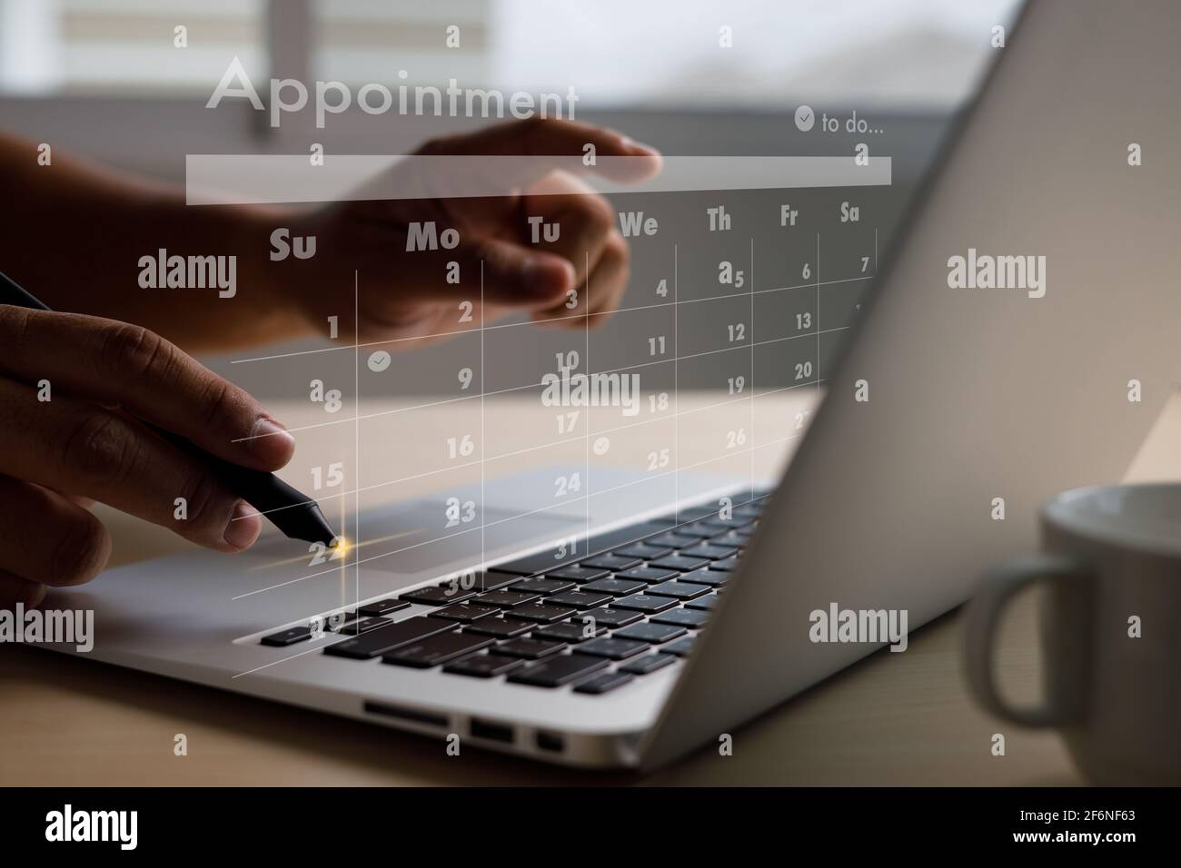 man work business writing working and schedule Calendar busy schedule ...