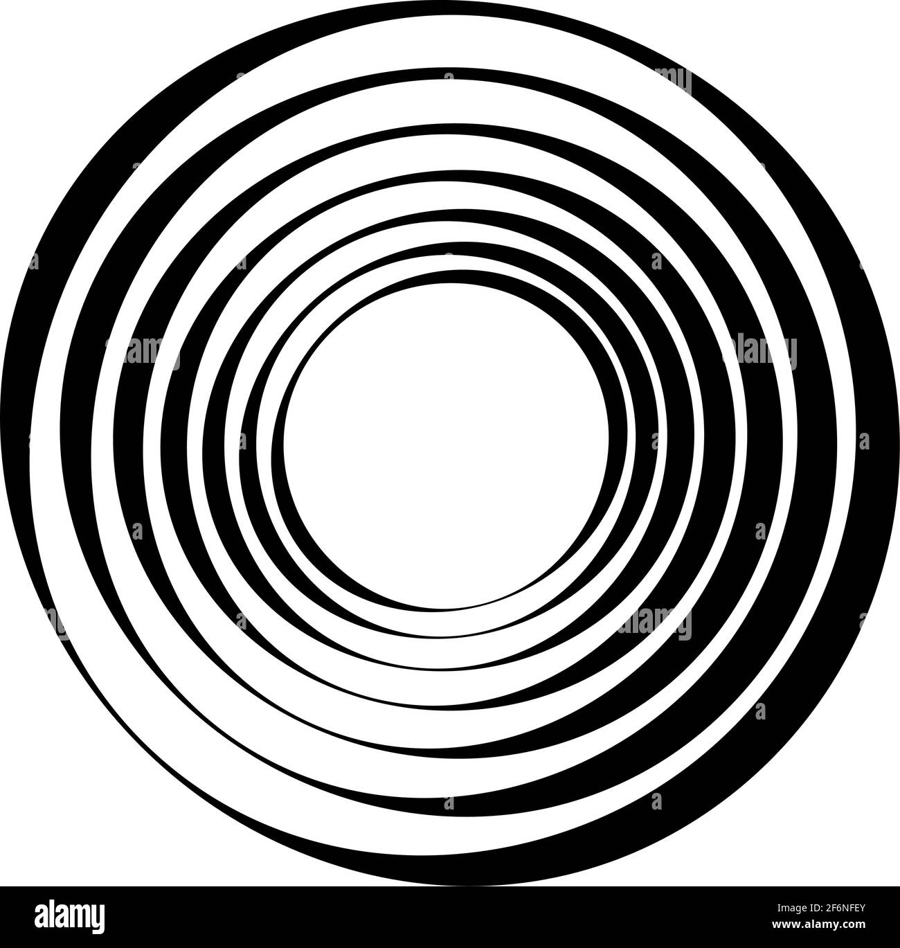 Radial, radiating concentric circles, rings. Spiral, swirl, twirl ...