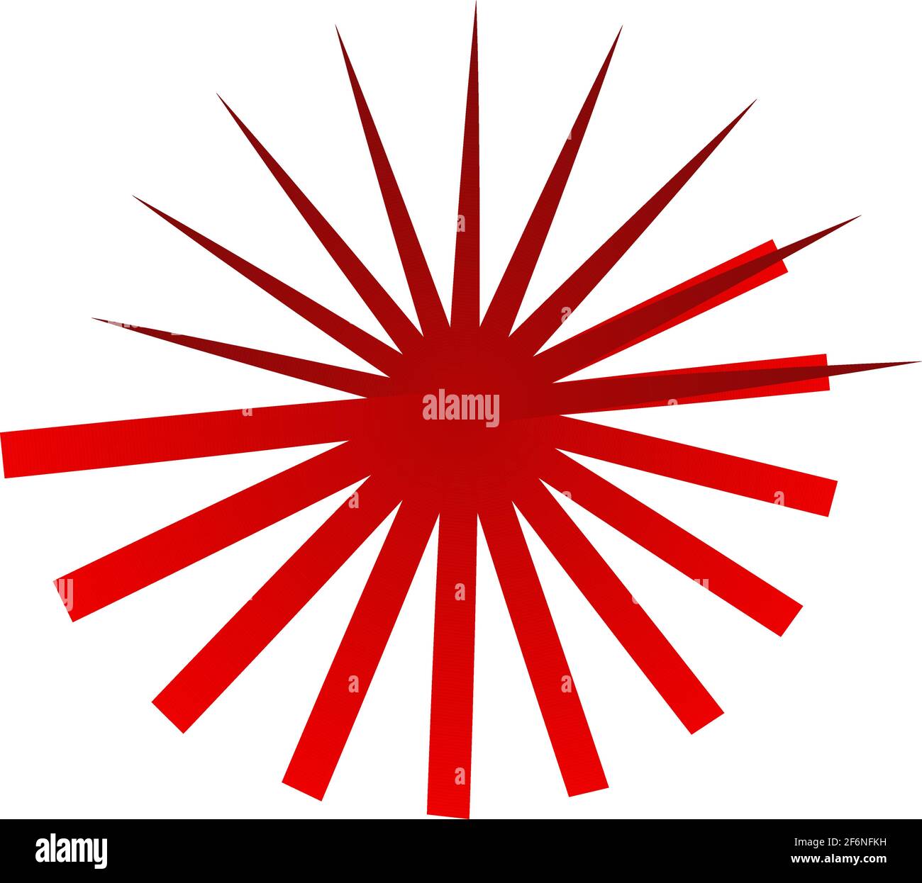 Random radial, radiating circular lines burst effect. Abstract ...