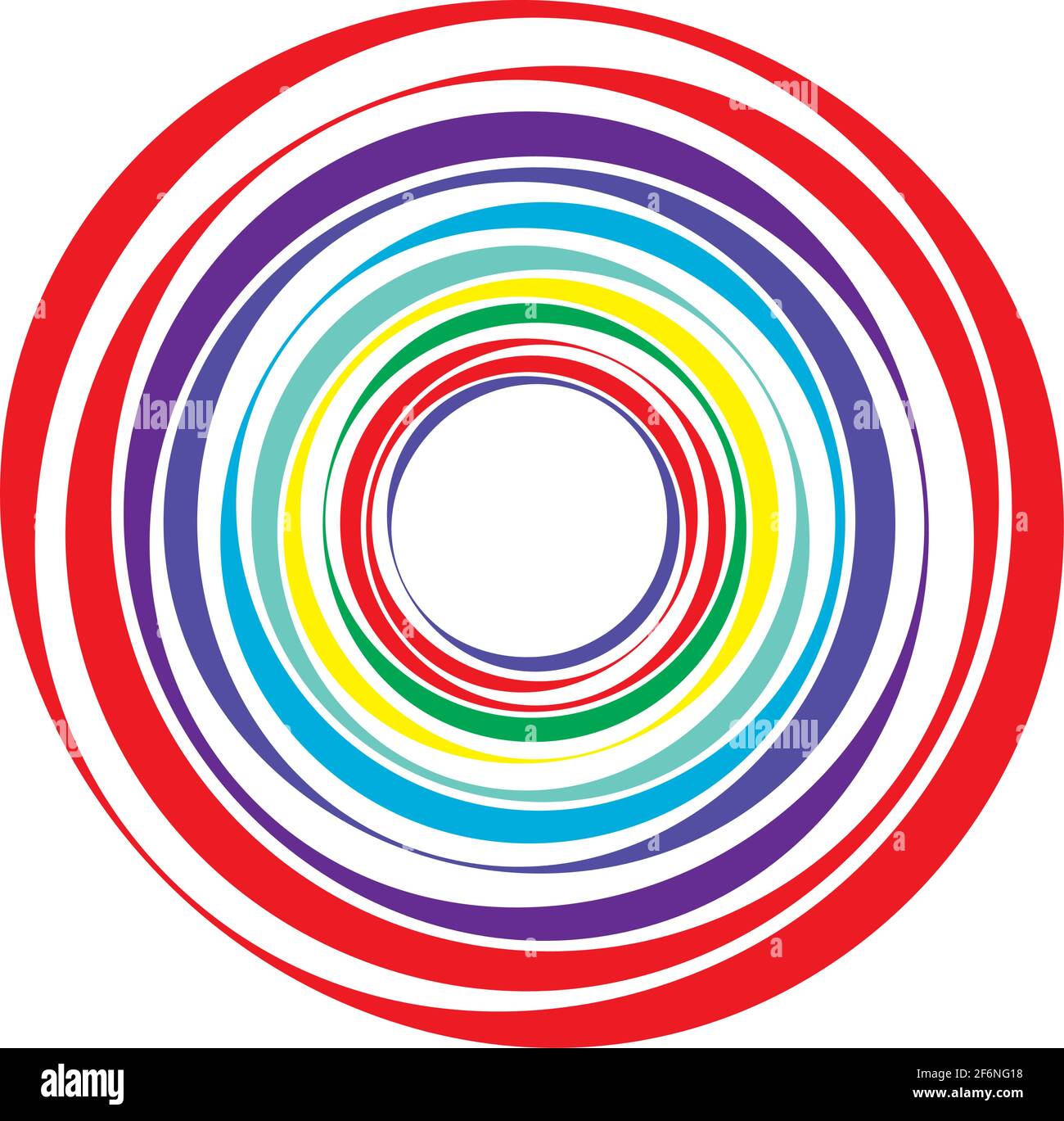 Radial, concentric circles, rings. Spiral, swirl, twirl element. Volute ...
