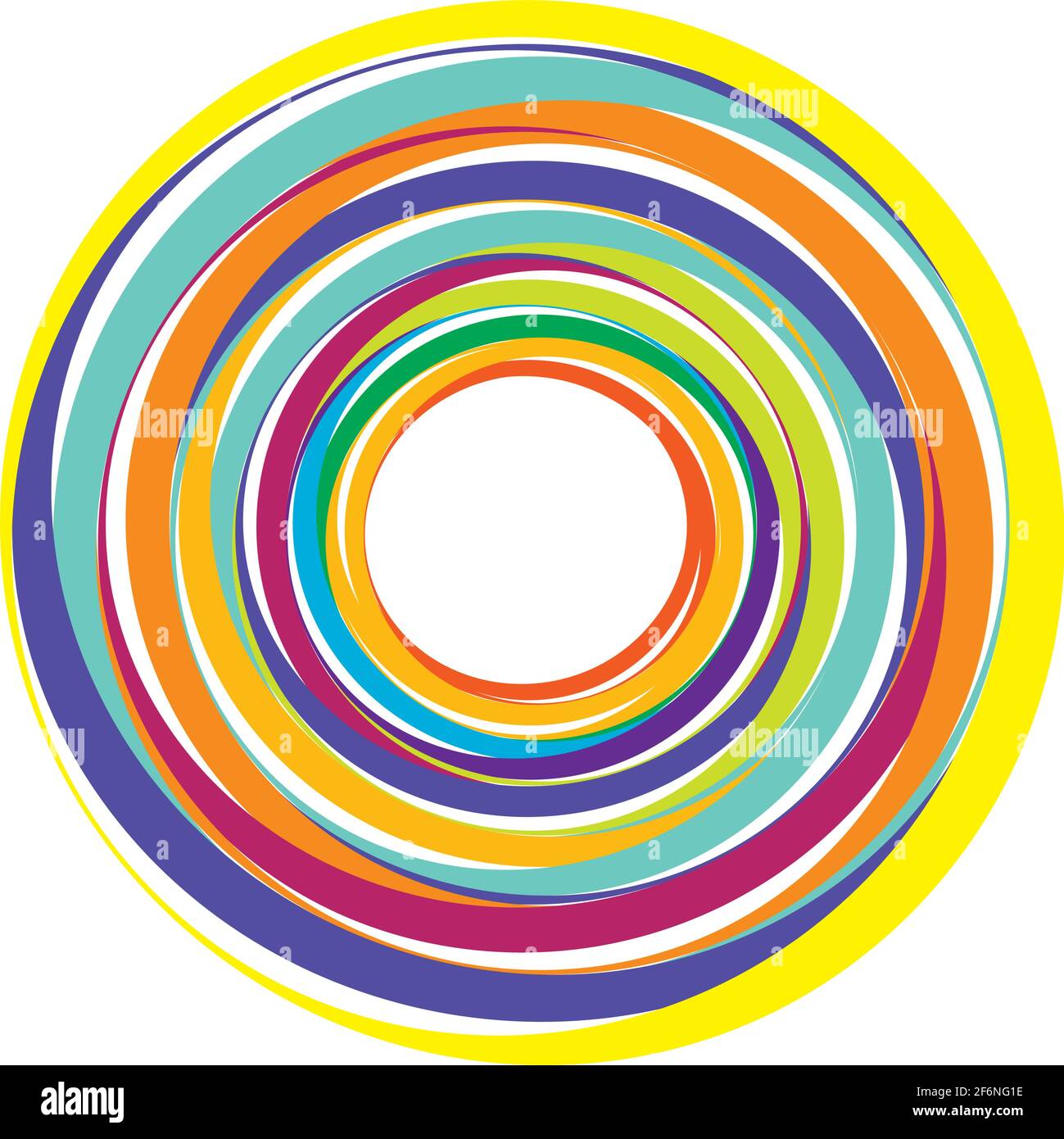 Radial, concentric circles, rings. Spiral, swirl, twirl element. Volute ...