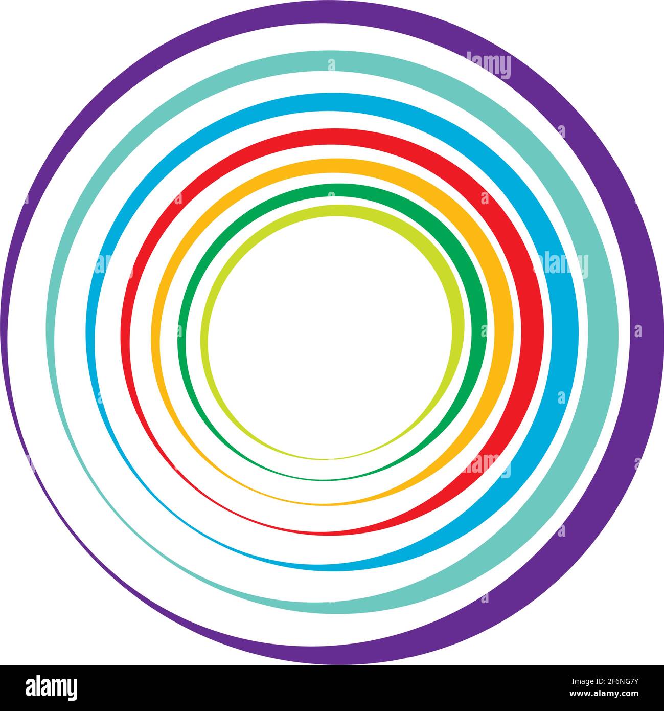 Radial, concentric circles, rings. Spiral, swirl, twirl element. Volute ...