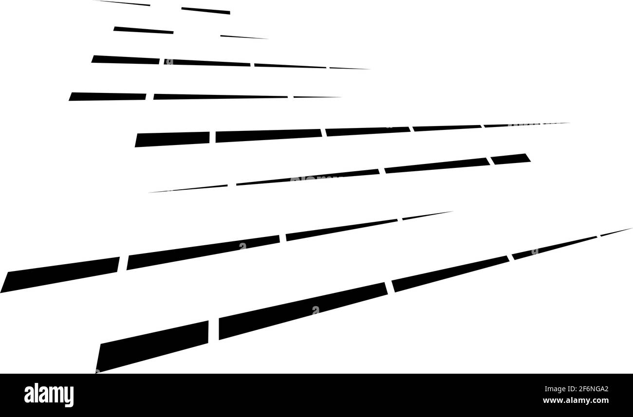 Dynamic dashed lines, stripes. 3D Lines in perspective with gaps ...