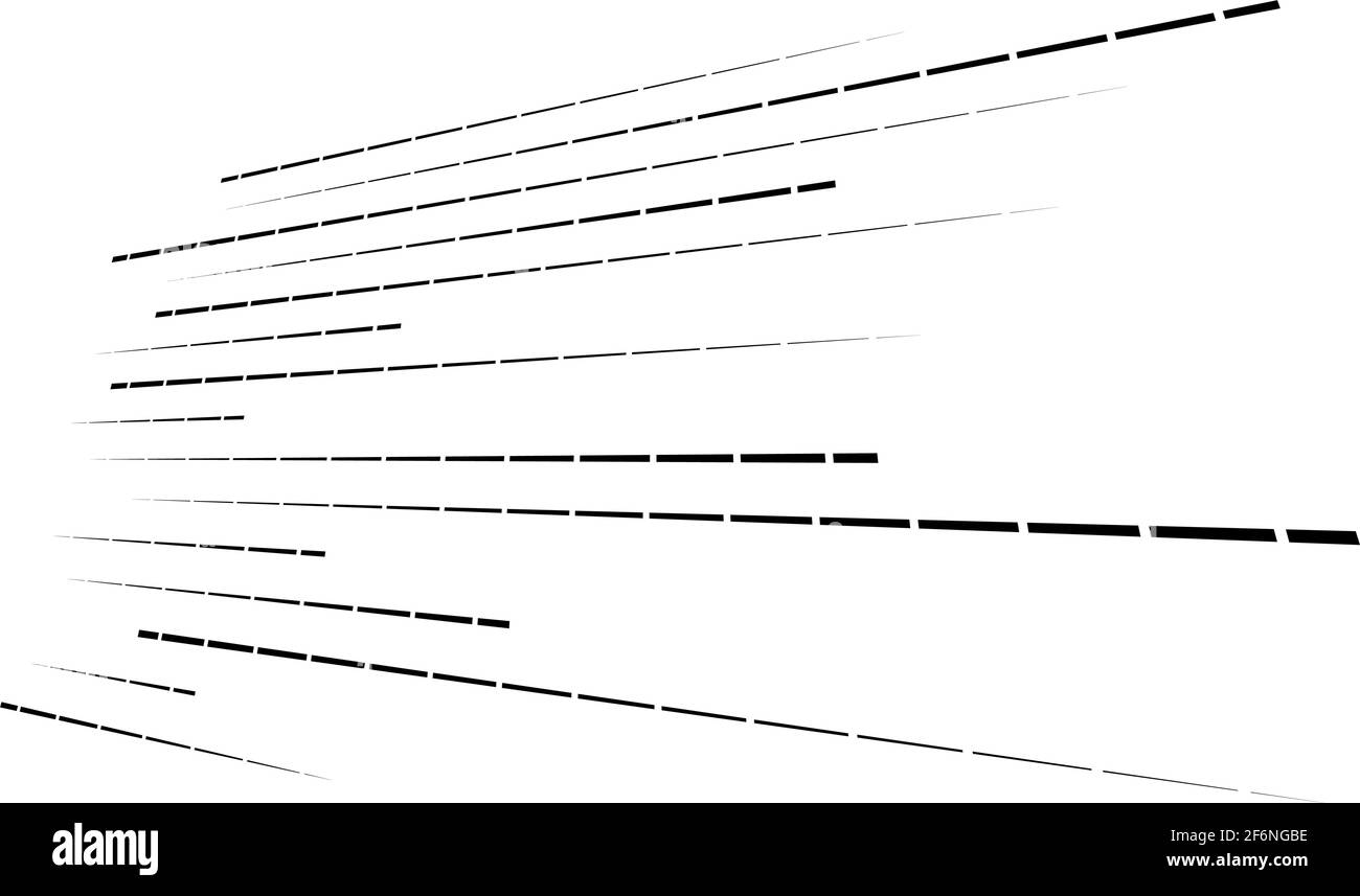 Dynamic dashed lines, stripes. 3D Lines in perspective with gaps ...