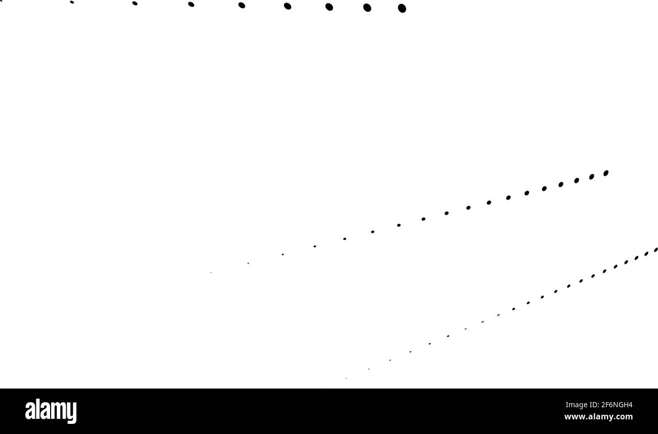 3D dots. circles geometric arrangement in perspective. Vanishing ...