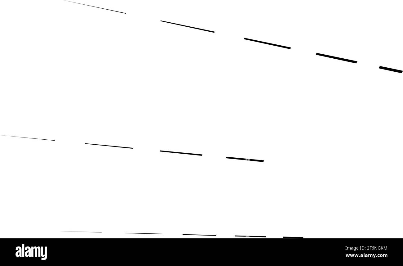 Dynamic dashed lines, stripes. 3D Lines in perspective with gaps ...