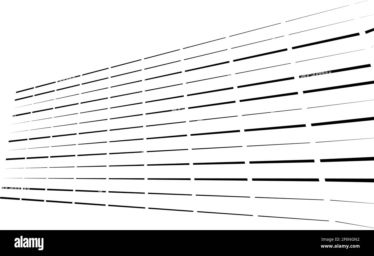Dynamic dashed lines, stripes. 3D Lines in perspective with gaps ...