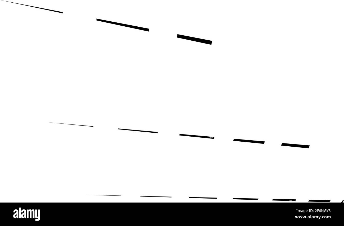 Dynamic dashed lines, stripes. 3D Lines in perspective with gaps ...