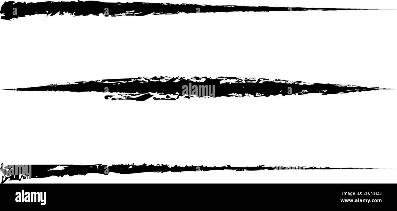 Grungy, textured grunge brush strokes set. Watercolor sketchy hand ...