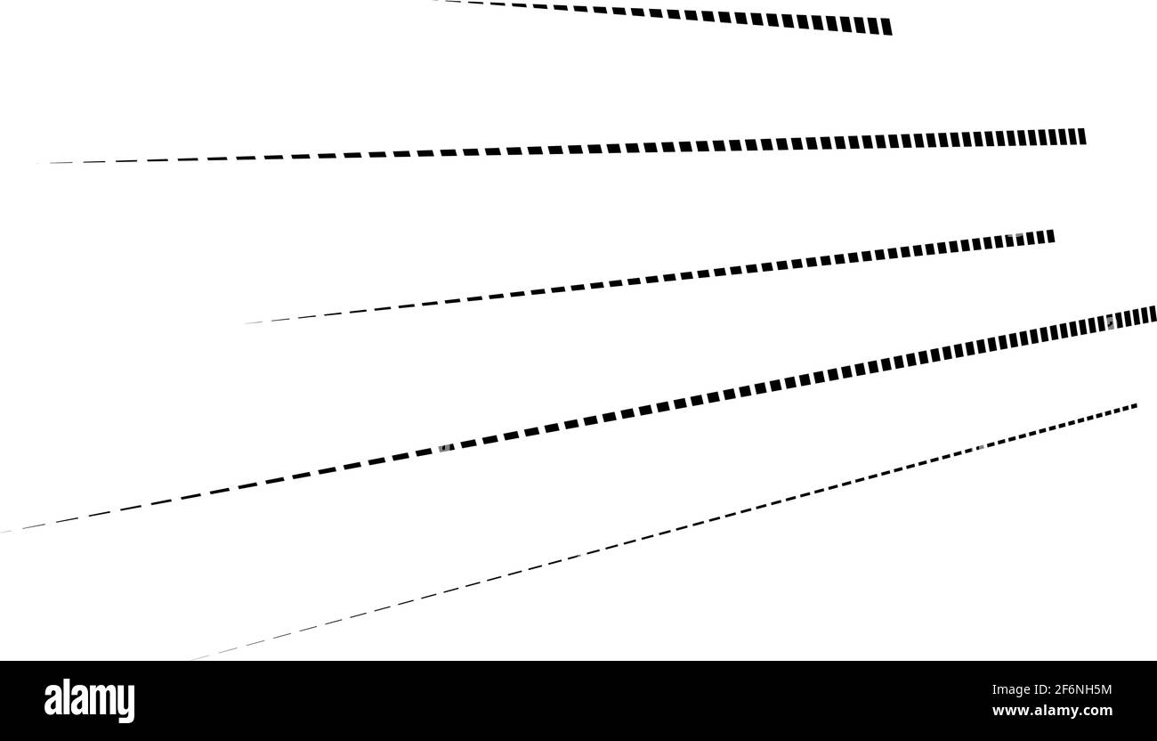 Dynamic dashed lines, stripes. 3D Lines in perspective with gaps ...