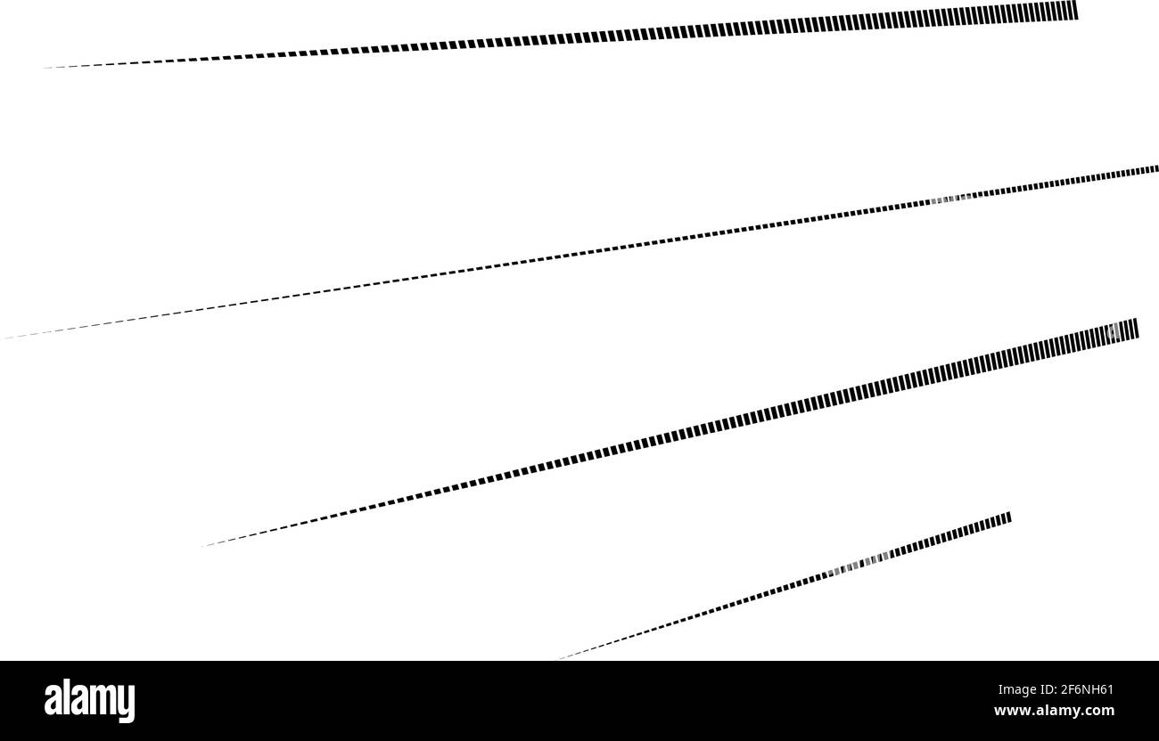 Dynamic dashed lines, stripes. 3D Lines in perspective with gaps ...