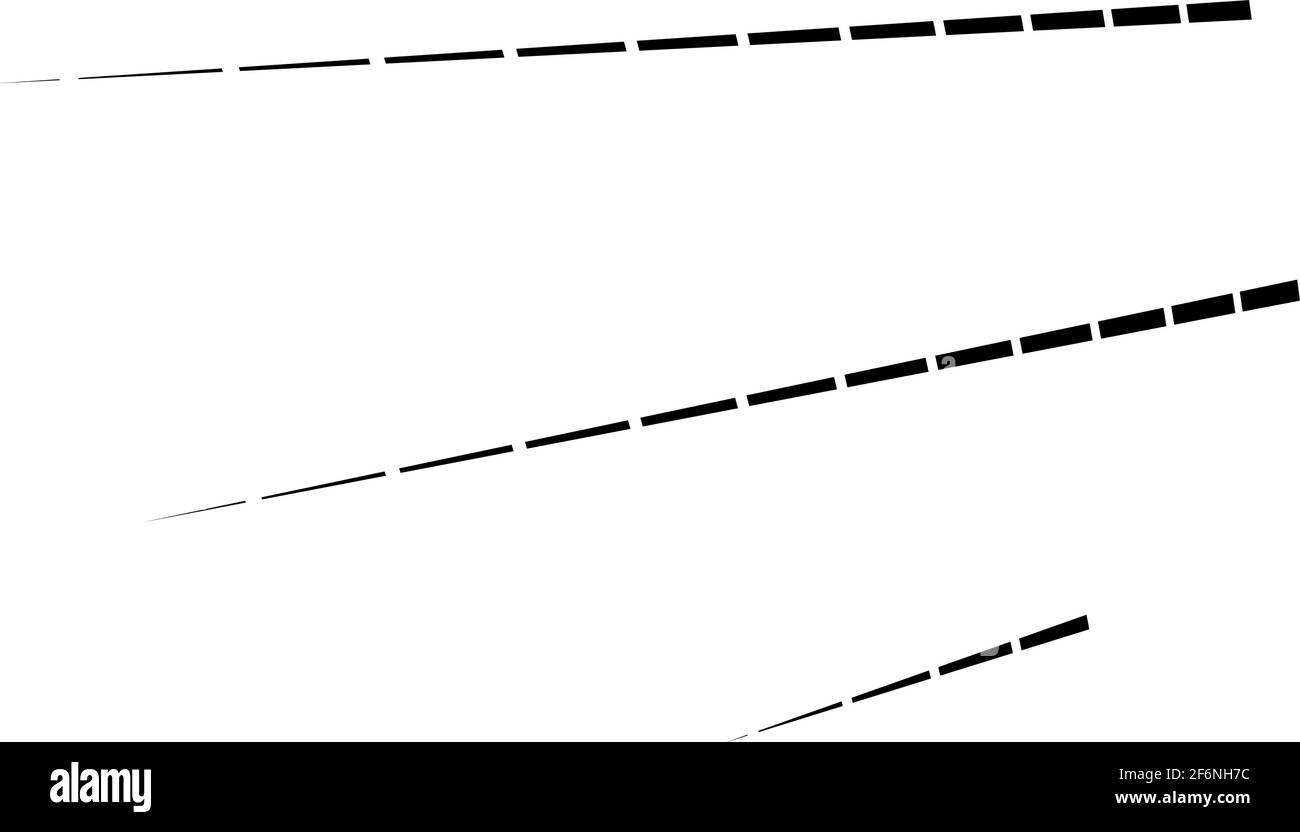 Dynamic dashed lines, stripes. 3D Lines in perspective with gaps ...
